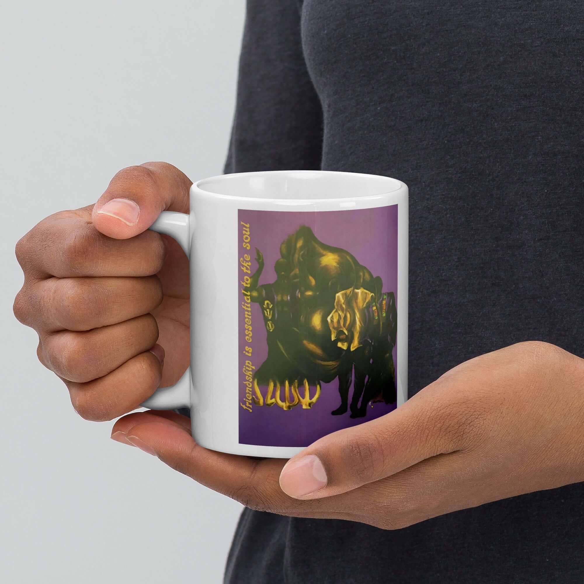 Omega Psi Phi Ceramic Mug - Omega's/Black Art/Brotherhood