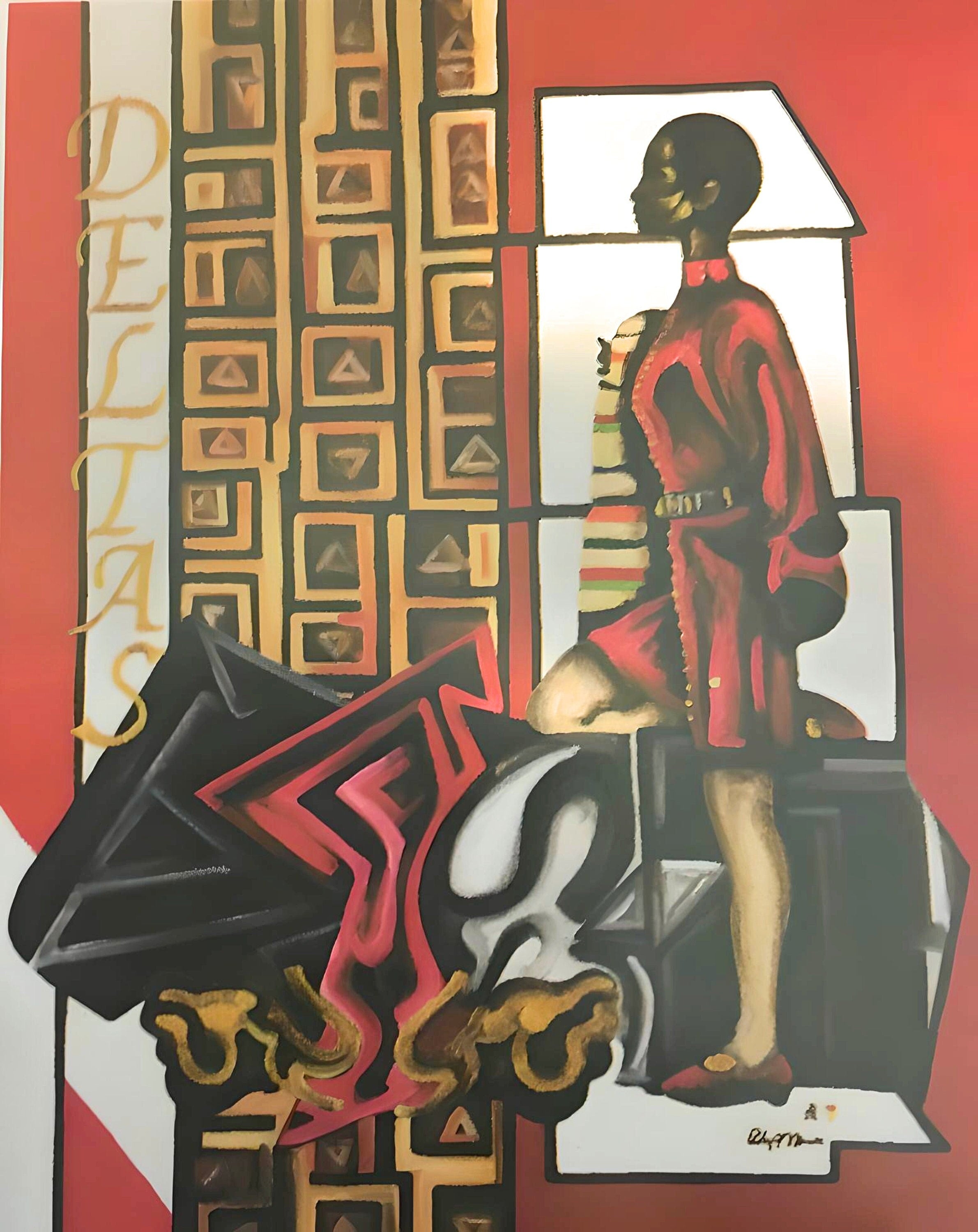 Delta Light African American Art Delta SigmaTheta Lithograph